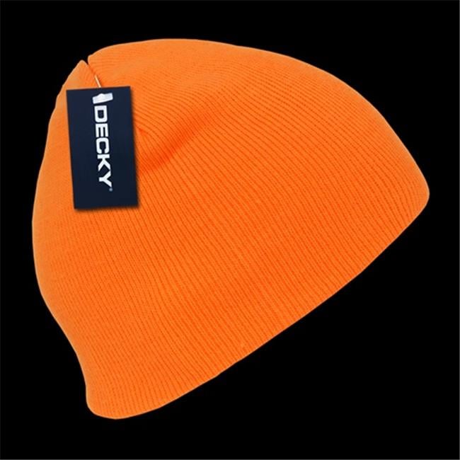Neon Acrylic Short Beanies, Orange - Walmart.com