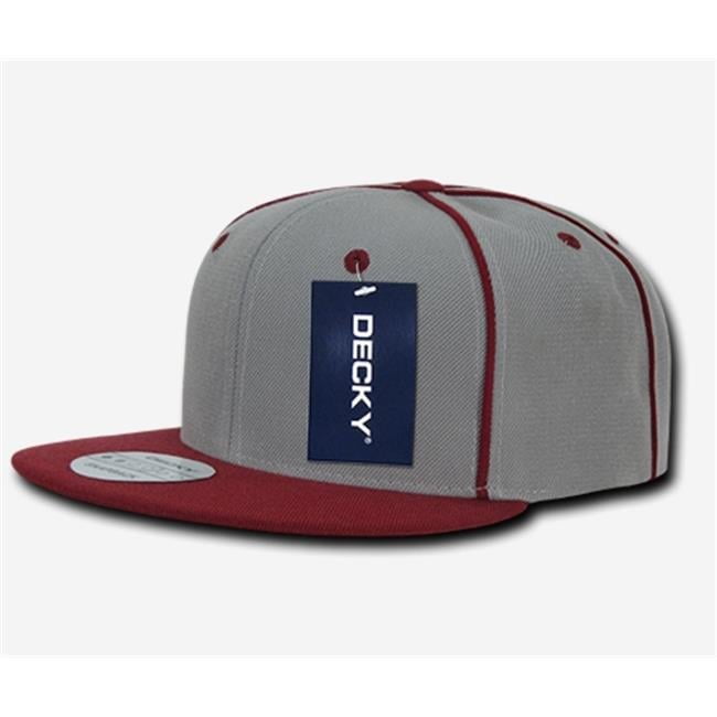 Piped Crown Snapbacks, Cardinal - Walmart.com
