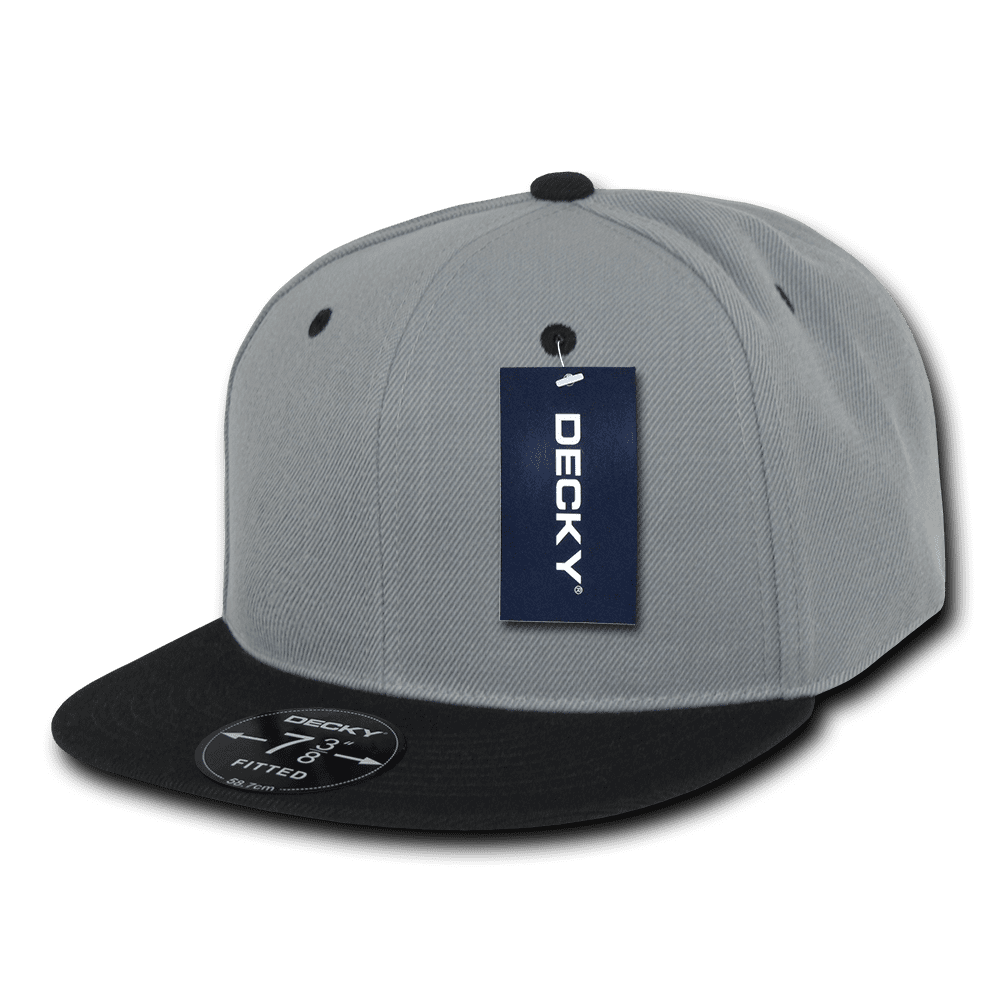Retro Fitted Caps, Gry/Blk, 7 5/8 - Walmart.com