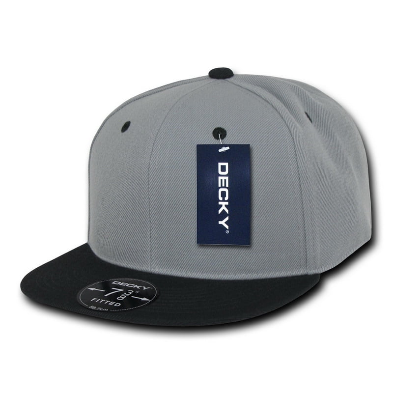 Retro Fitted Caps, Gry/Blk, 6 7/8 - Walmart.com