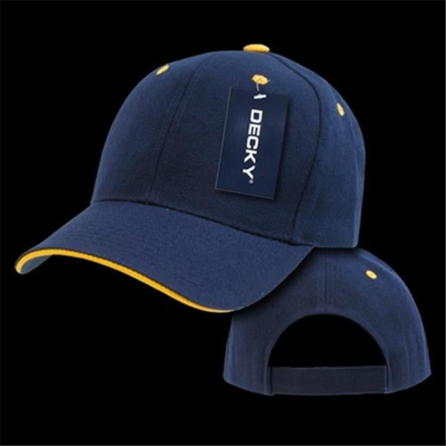 Decky Sandwich Visor Baseball Cap - Navy & Gold - Walmart.com