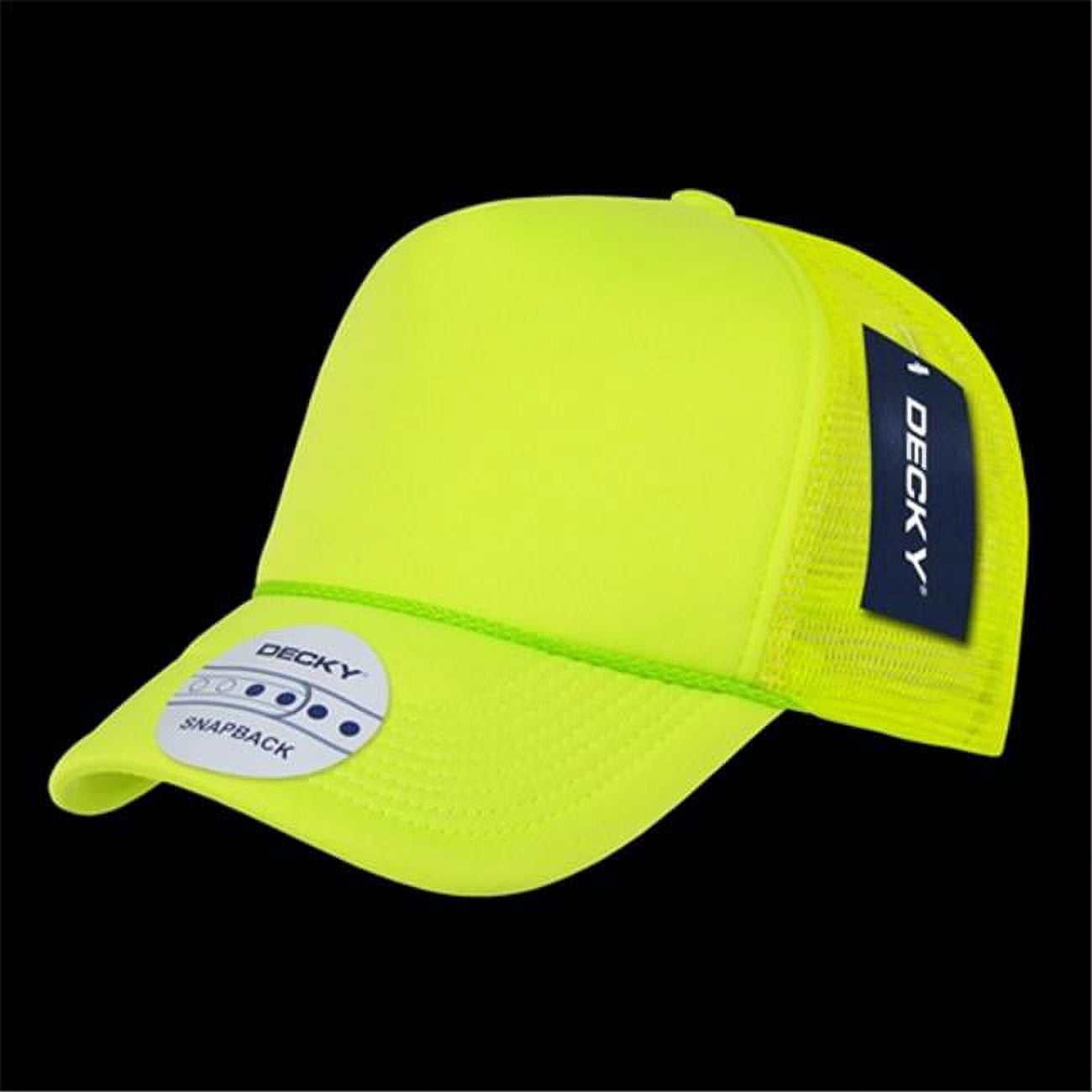 Decky Solid Color Neon Trucker Cap- Yellow - Walmart.com