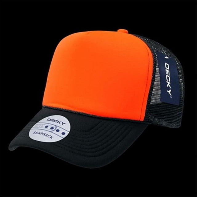 Two Tone Neon Trucker Caps, Orange - Walmart Business Supplies