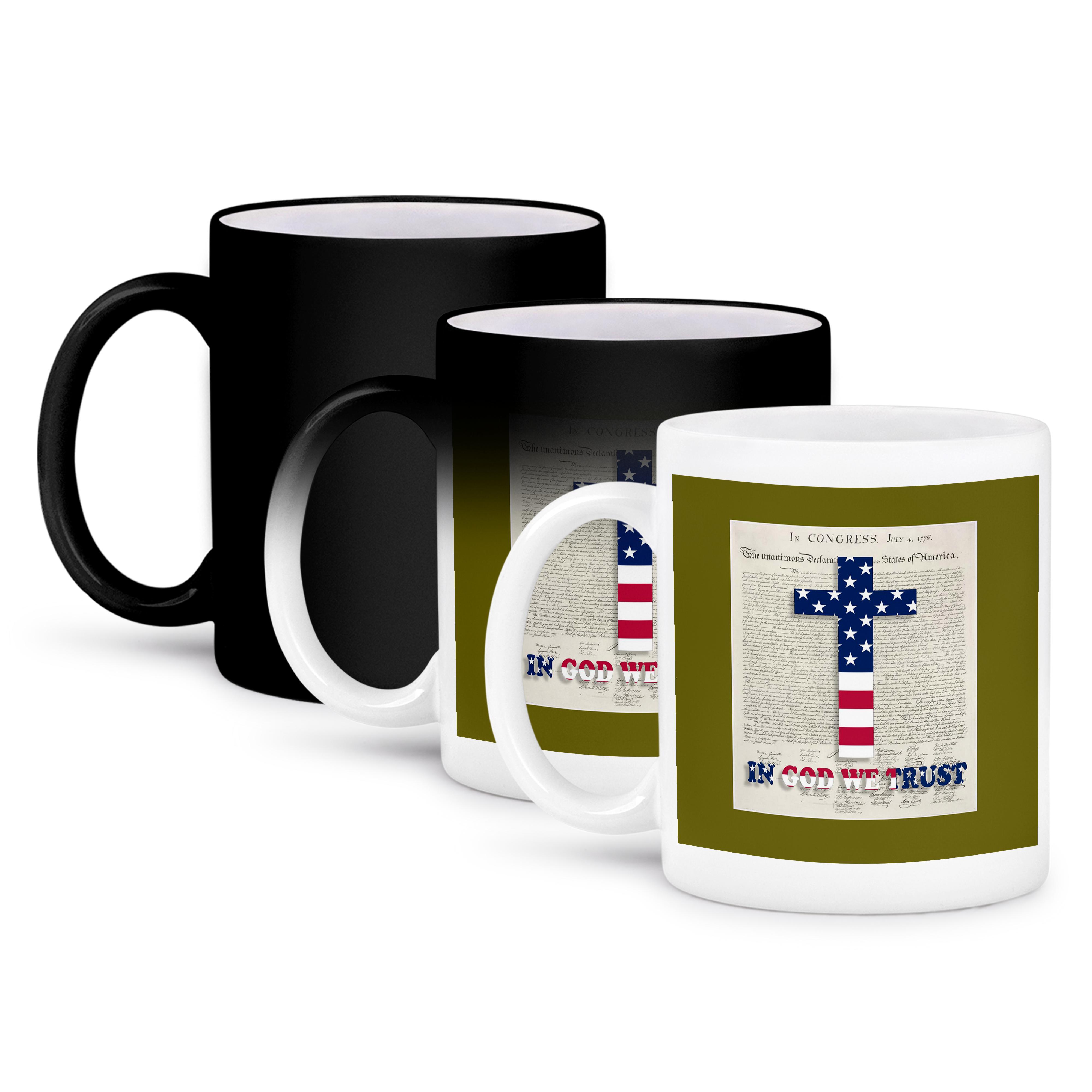 Declaration Of Independence Background With Christian Cross In Usa ...