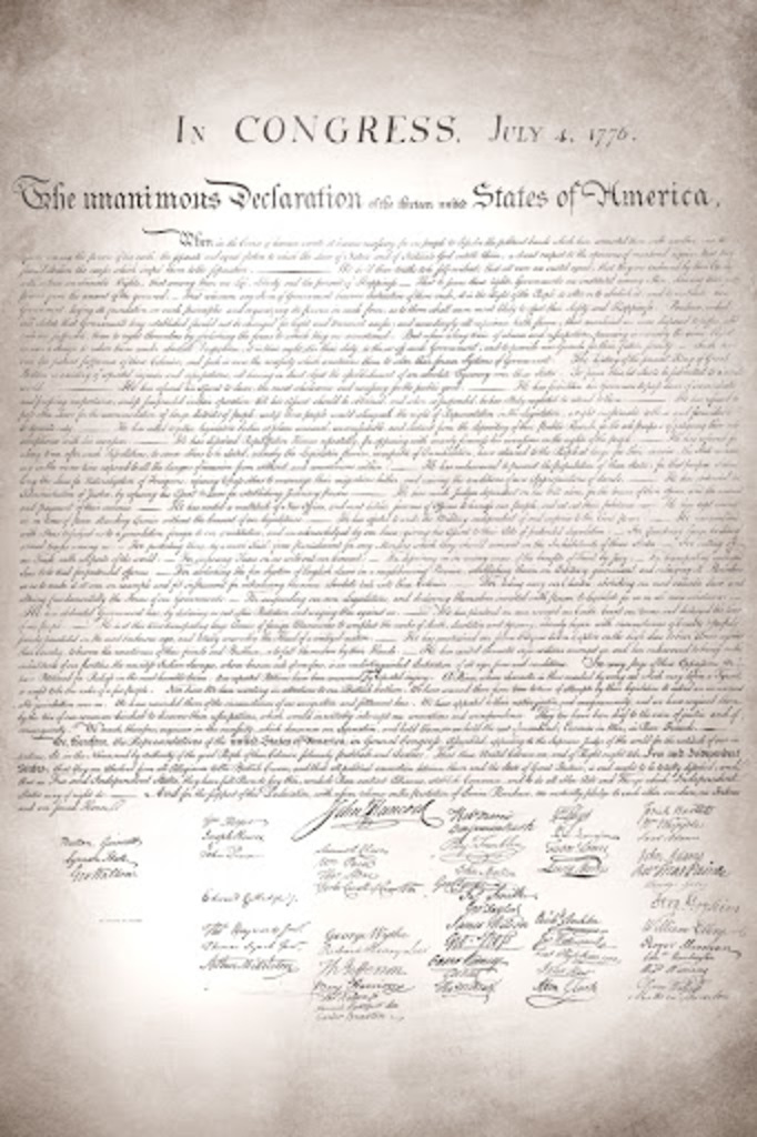 Declaration of Independence United States Original Reproduction ...