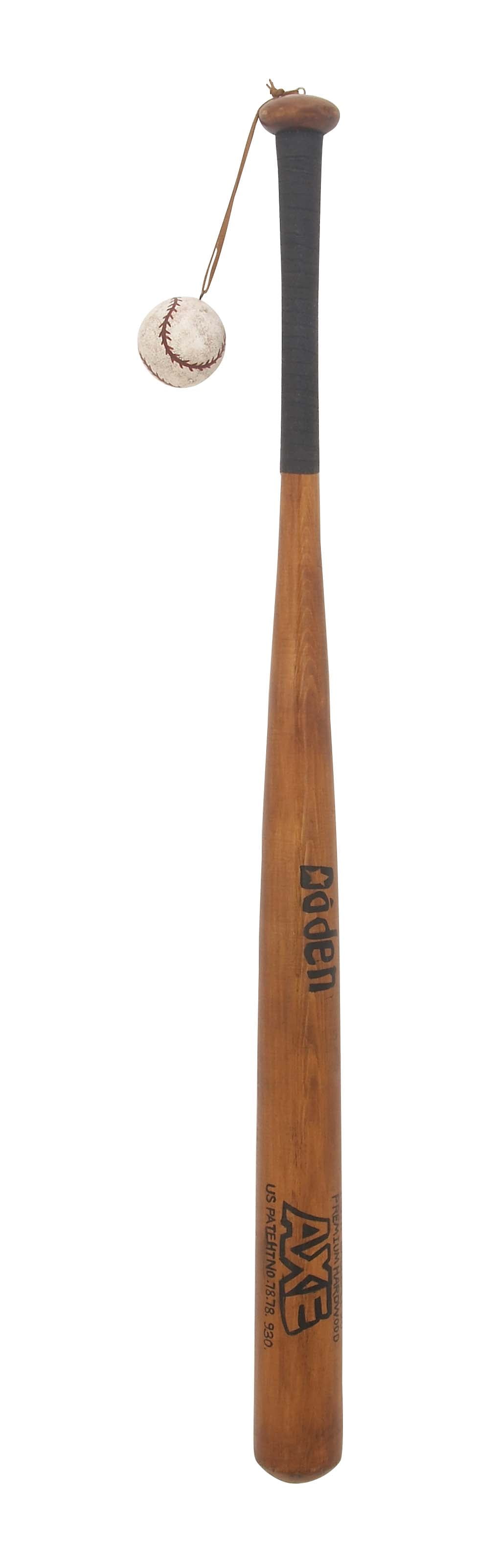 Decmode Eclectic 42 x 3 inch stained pine wood baseball bat decor ...