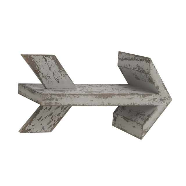 Decmode Farmhouse 9 X 21 Inch Distressed Chinese Fir Wood Decorative ...