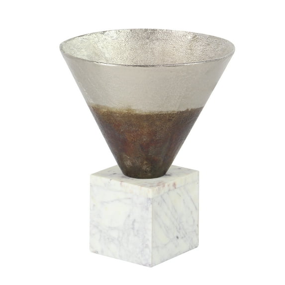 Decmode Funnel Pot - Rustic 13 x 10 Inch Ombre Stone Base - Walmart.com