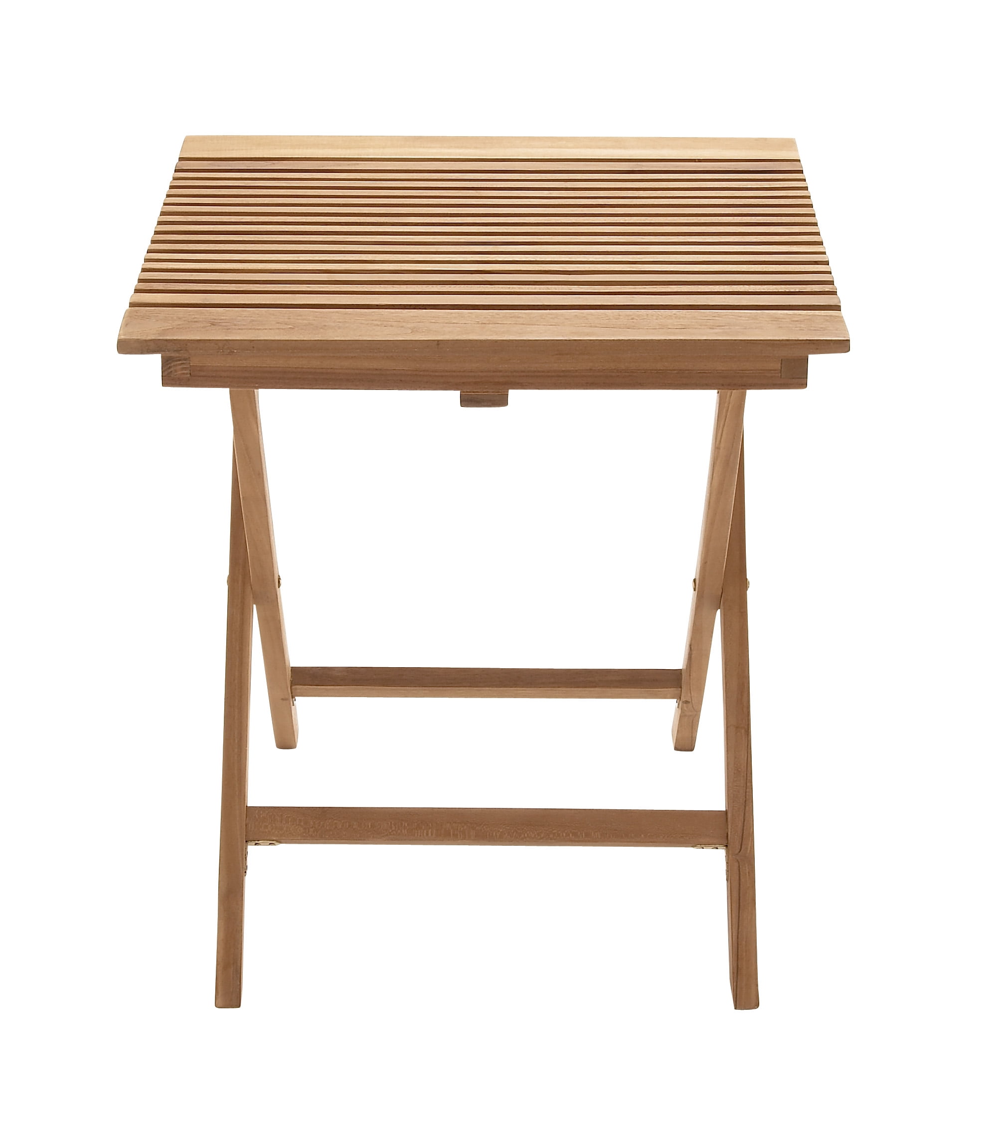 Decmode Traditional 30 x 28 Inch Brown Wooden Folding Table - Walmart.com