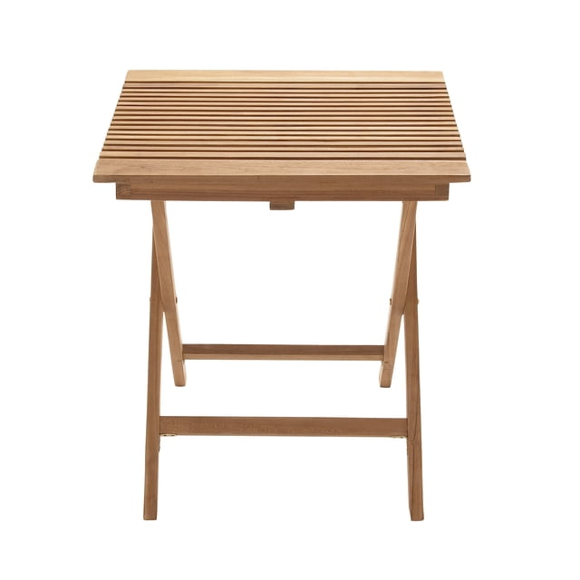 Decmode Traditional 30 x 28 Inch Brown Wooden Folding Table - Walmart.com