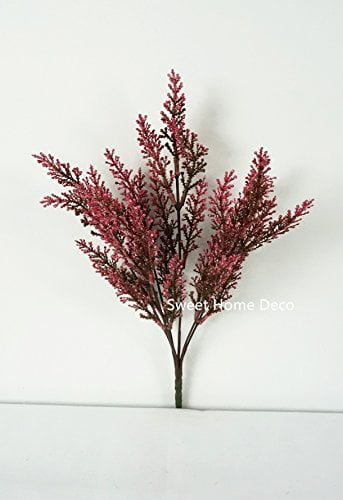 Deco 10'' Astilbe Artificial Flower Bush Filler Flowers Set of 2 (Red ...