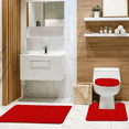 Deco 3 Piece Bathroom Rug Set, Soft Bath Rug, Contour Rug & Universal ...
