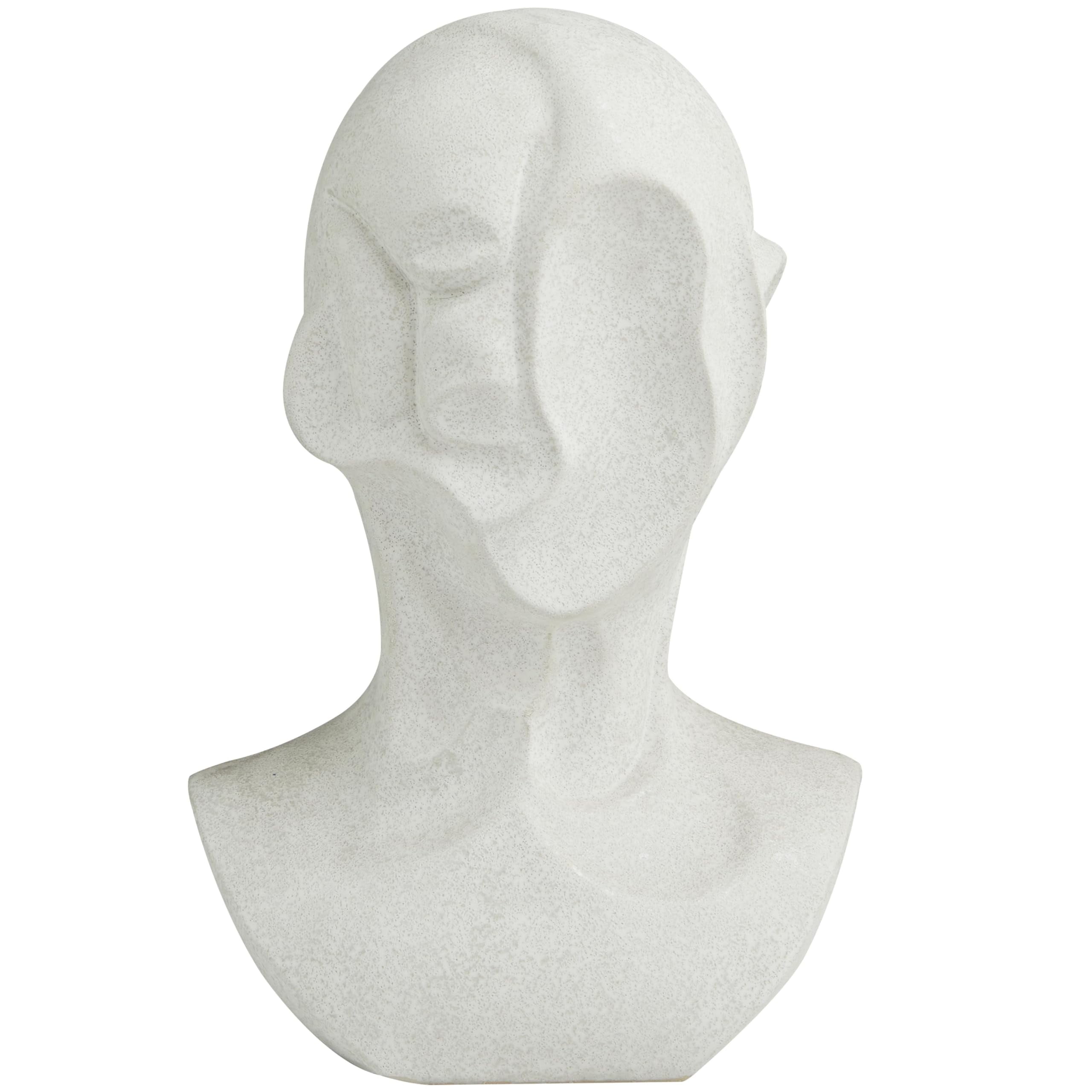 Deco 79 Ceramic People Decorative Sculpture Cubist Inspired Head Home ...
