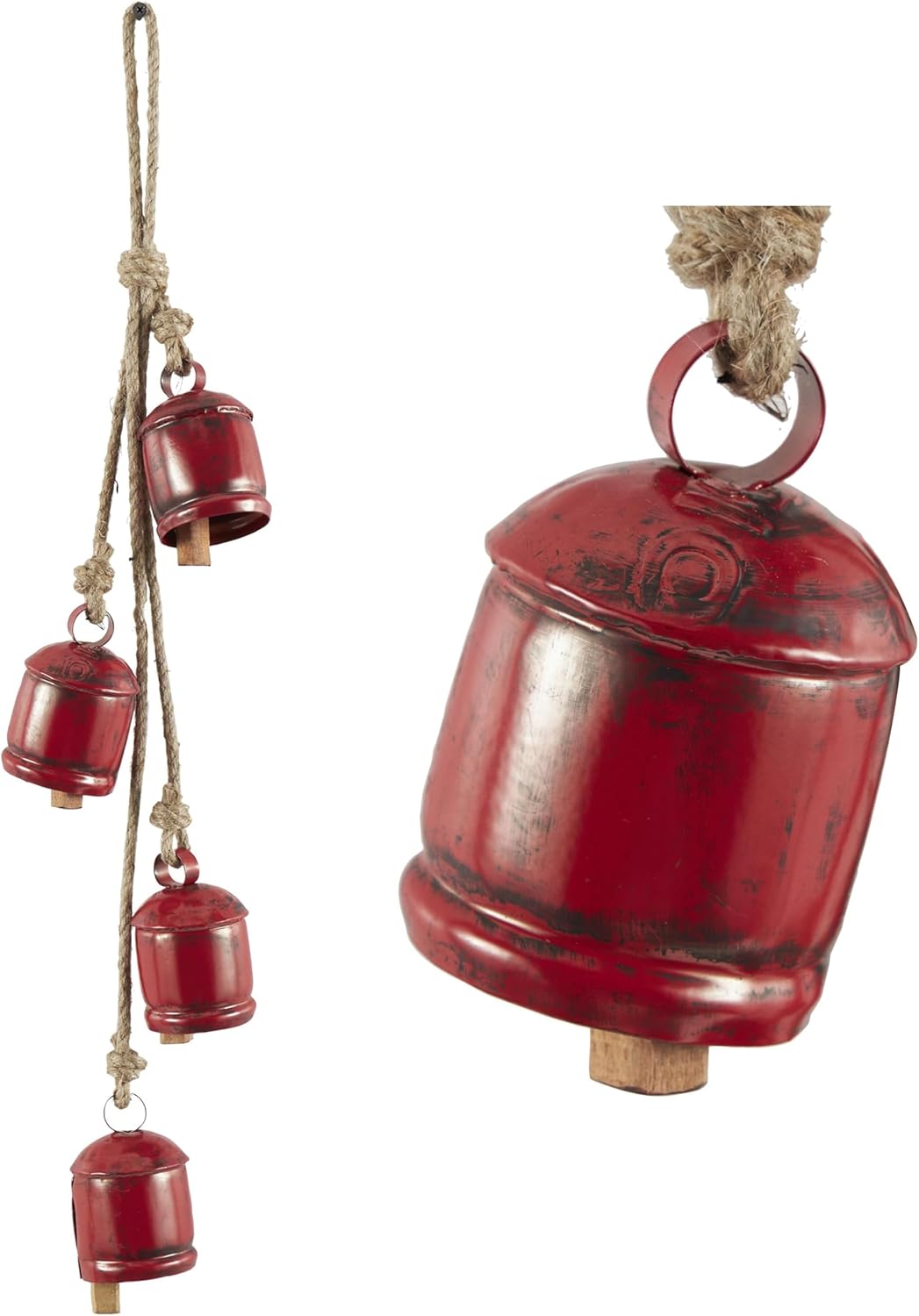 Deco 79 Metal Indoor Outdoor Decorative Cow Bells Tibetan Inspired ...