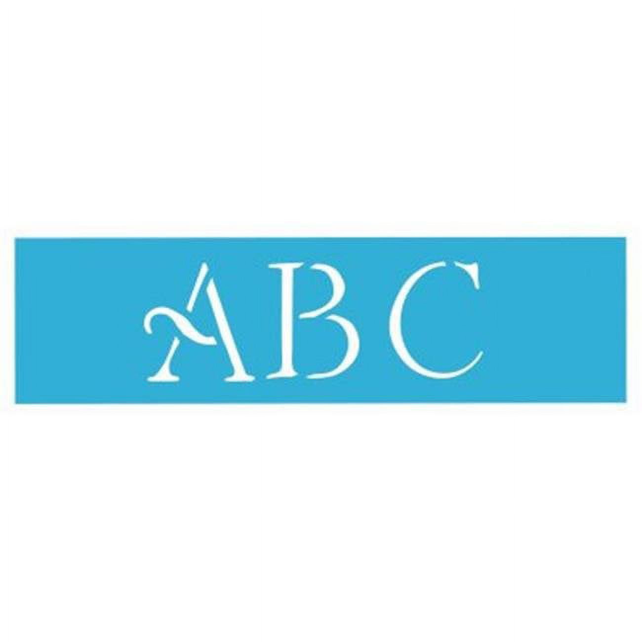 Deco Art 233842 Simple Script Alphabet Stencil -6 x 18 x 3 in ...