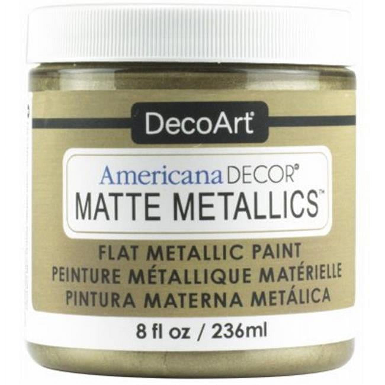 Deco Art 8 oz Matte Metallic Craft Paint - Champagne Pack of 3 ...