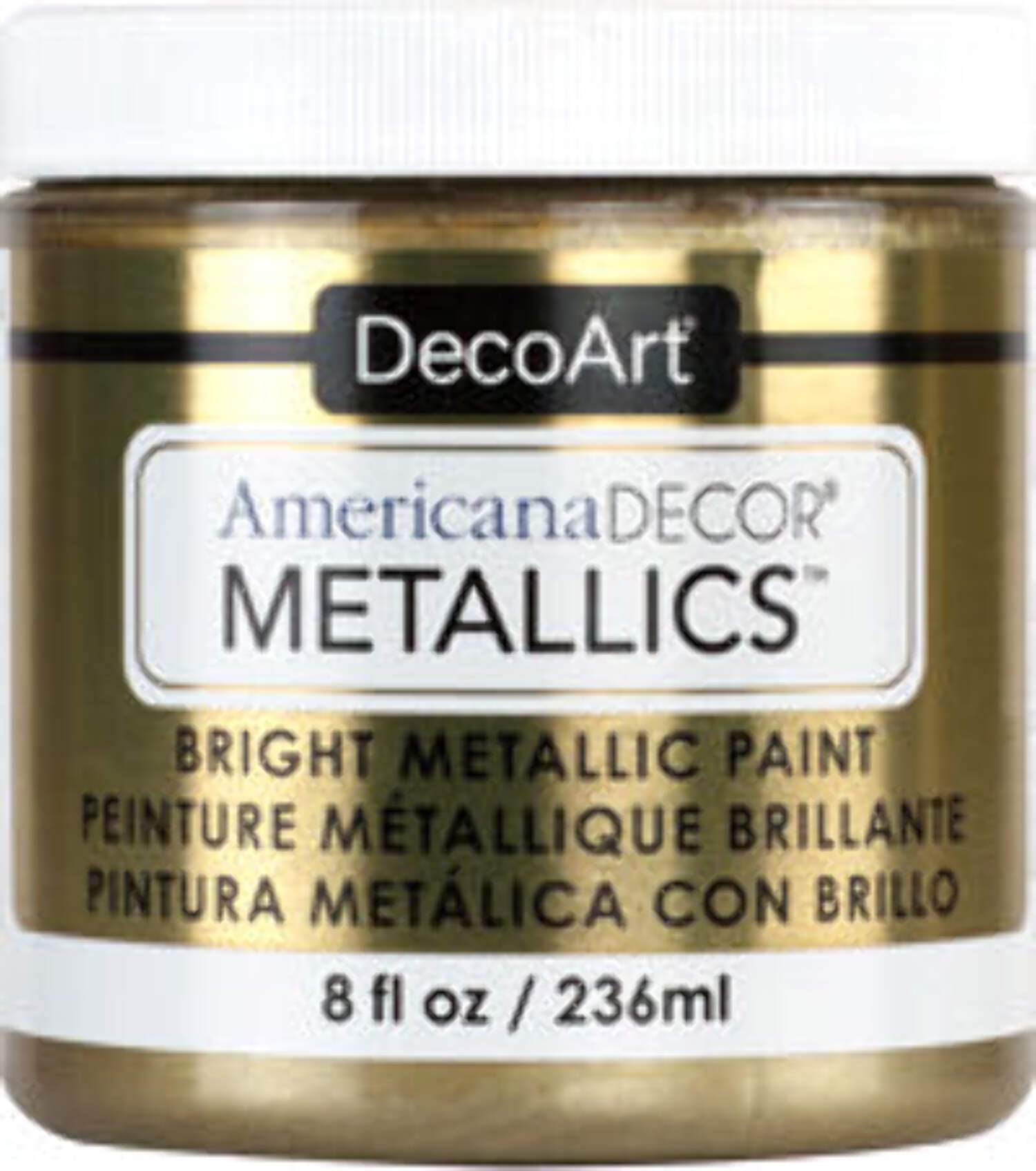 DecoArt Americana Decor 8oz Metallics Paint for Furniture & Home Décor ...