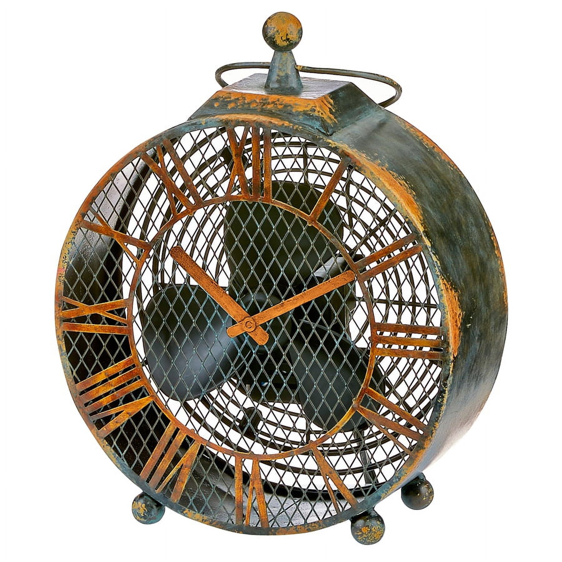 Deco Breeze DBF0125 Figurine Antique Clock Fan - Walmart.com
