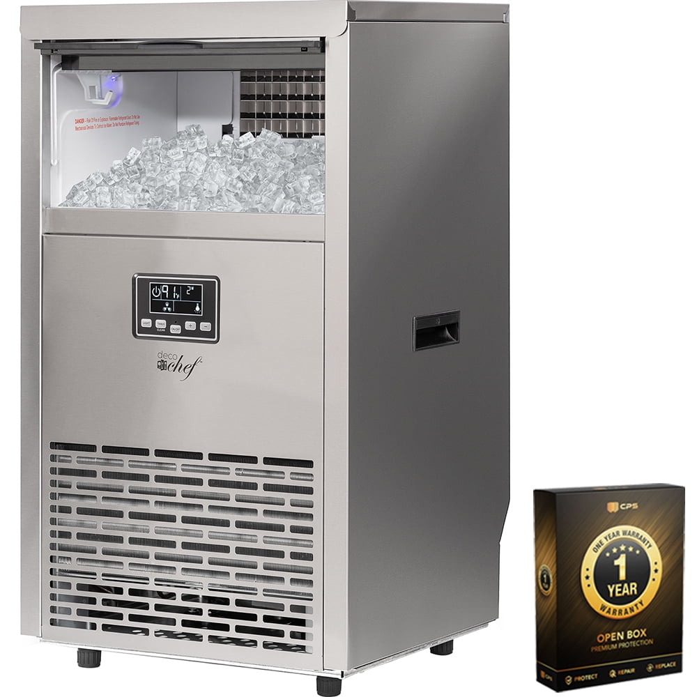 Open Box Deco Chef CIMMSLV Commercial Ice Maker - 99lb/24 Hours - 33lb ...