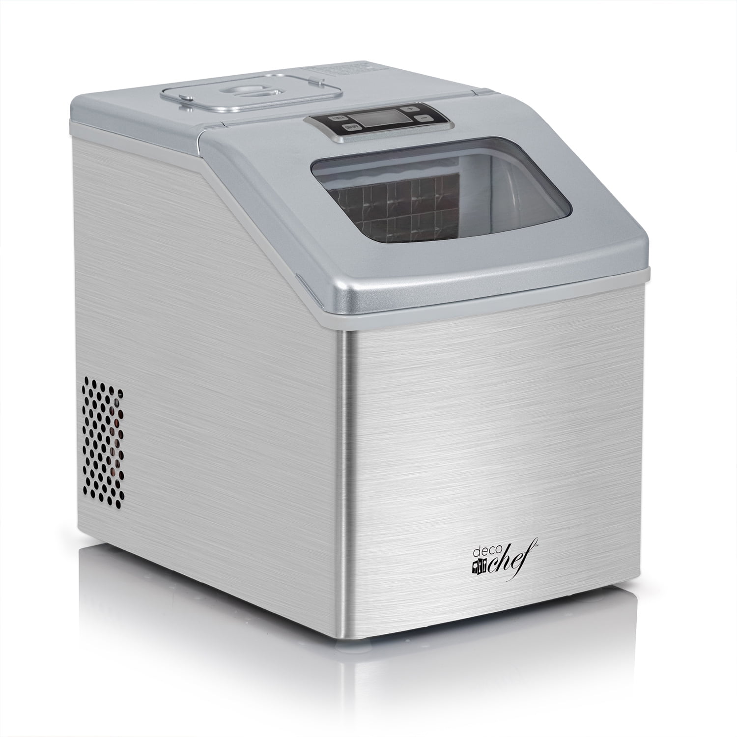 Deco Chef Portable Ice Machine, 40 LB, Extra Large Cubes, 2.4 lb/15-20 ...