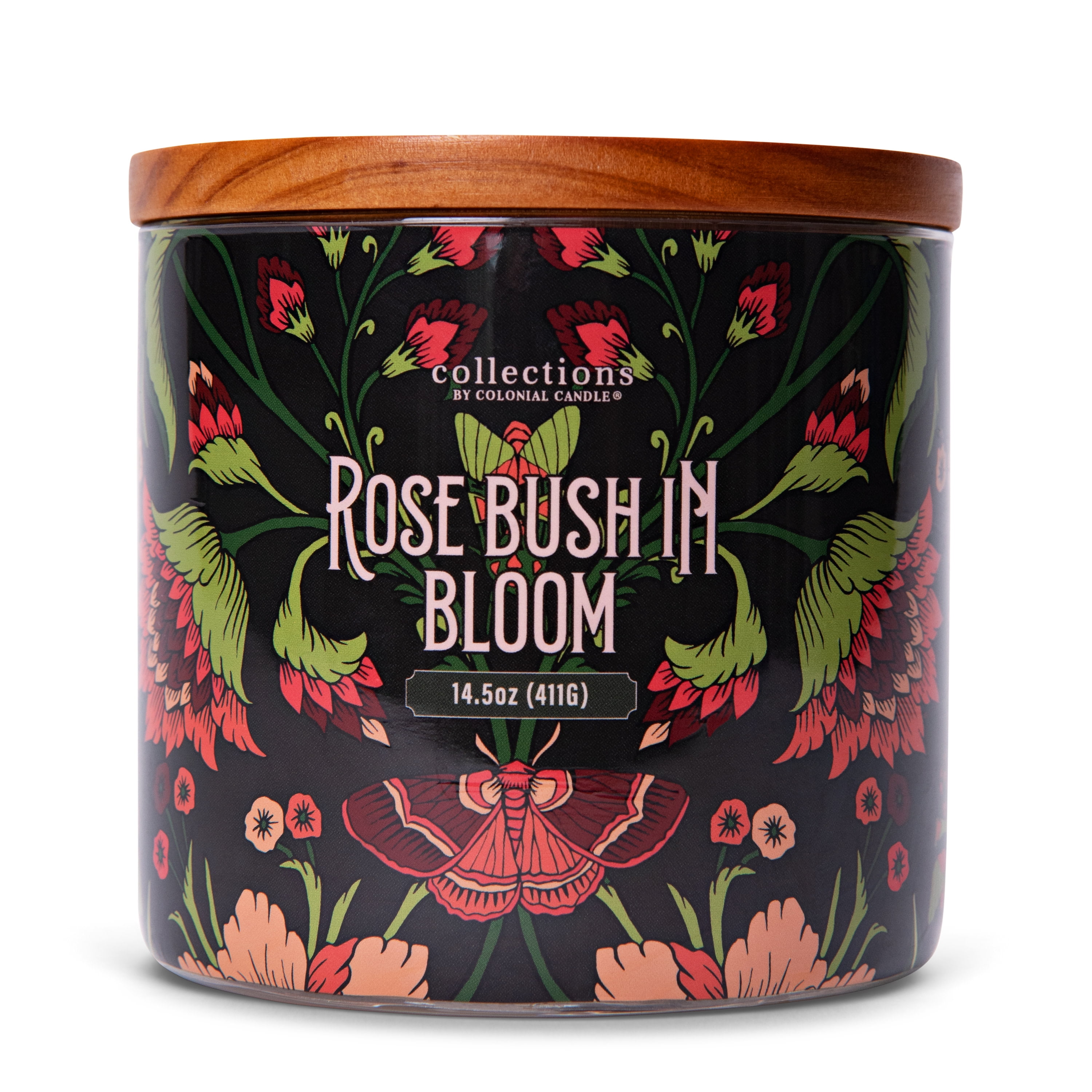Deco Collection by Colonial Candle, Rose Bush in Bloom Scented Jar ...