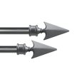 Deco Essential Iron Drapery: Black Extendable Curtain Rod (66-120inches ...