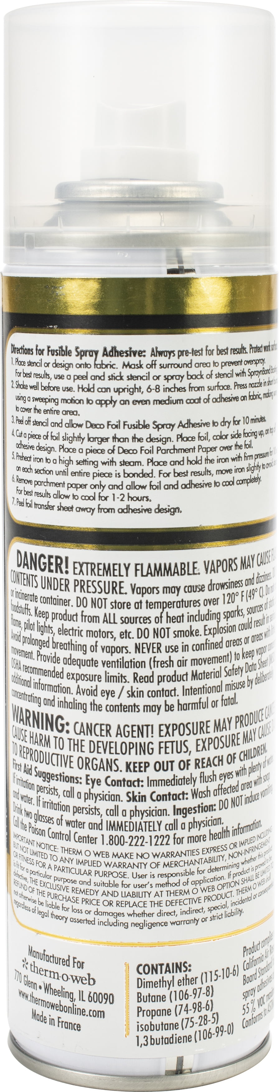 Deco Foil Fusible Spray Adhesive 6.5oz- - Walmart.com