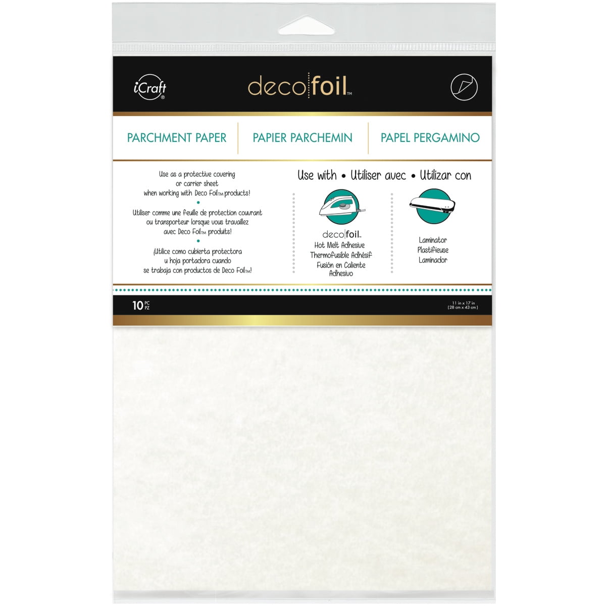 Deco Foil Parchment Paper 11"X17" 10/Pkg - Walmart.com