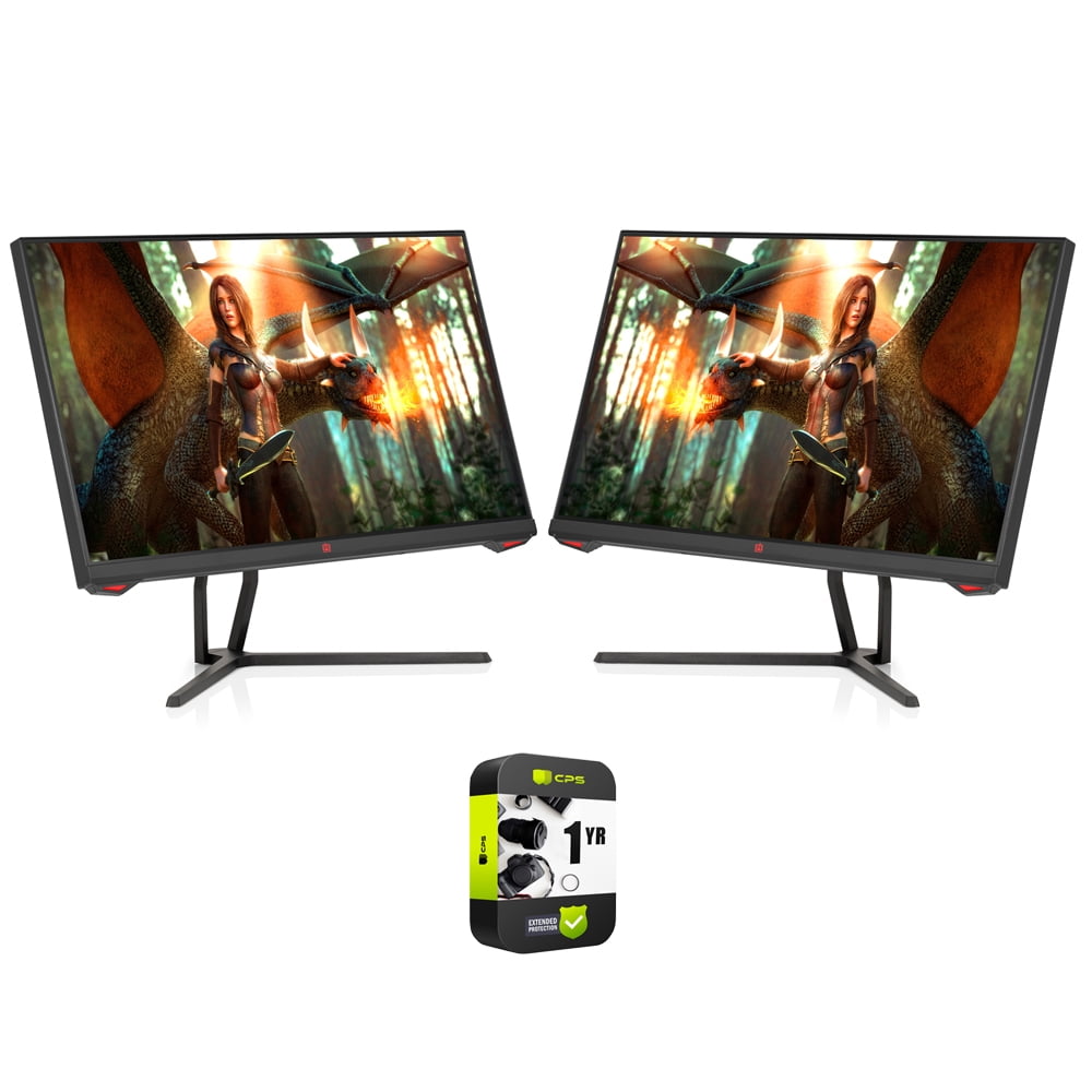 Deco Gear 25 in Gaming Monitor FHD IPS AHVA Adaptive Sync Panel 2 Pack ...