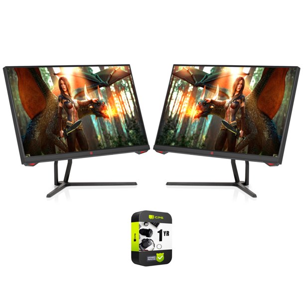 Deco Gear 25 in Gaming Monitor FHD IPS AHVA Adaptive Sync Panel 2 Pack ...