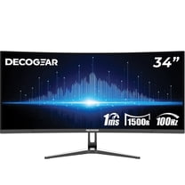 LG 34" Curved UltraWide WQHD HDR 10 100Hz Monitor, Black, 34WR50QK-B ...