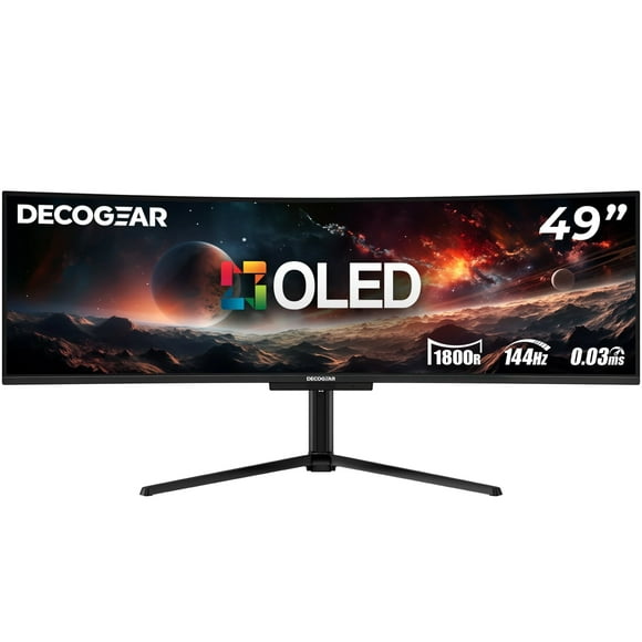 49 Inch Monitors for Gaming and Work with Curved OLED Displays