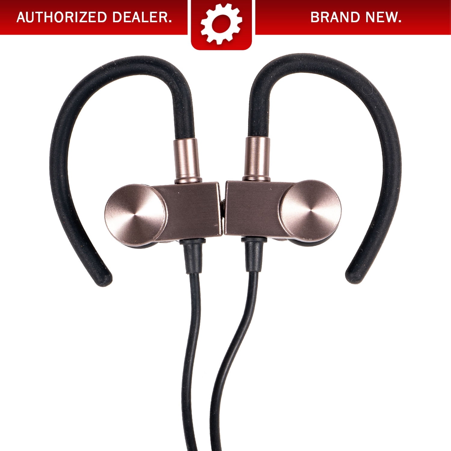 Deco Gear Magnetic Wireless Sport Earbuds, Gun Metal Grey, Long Battery ...