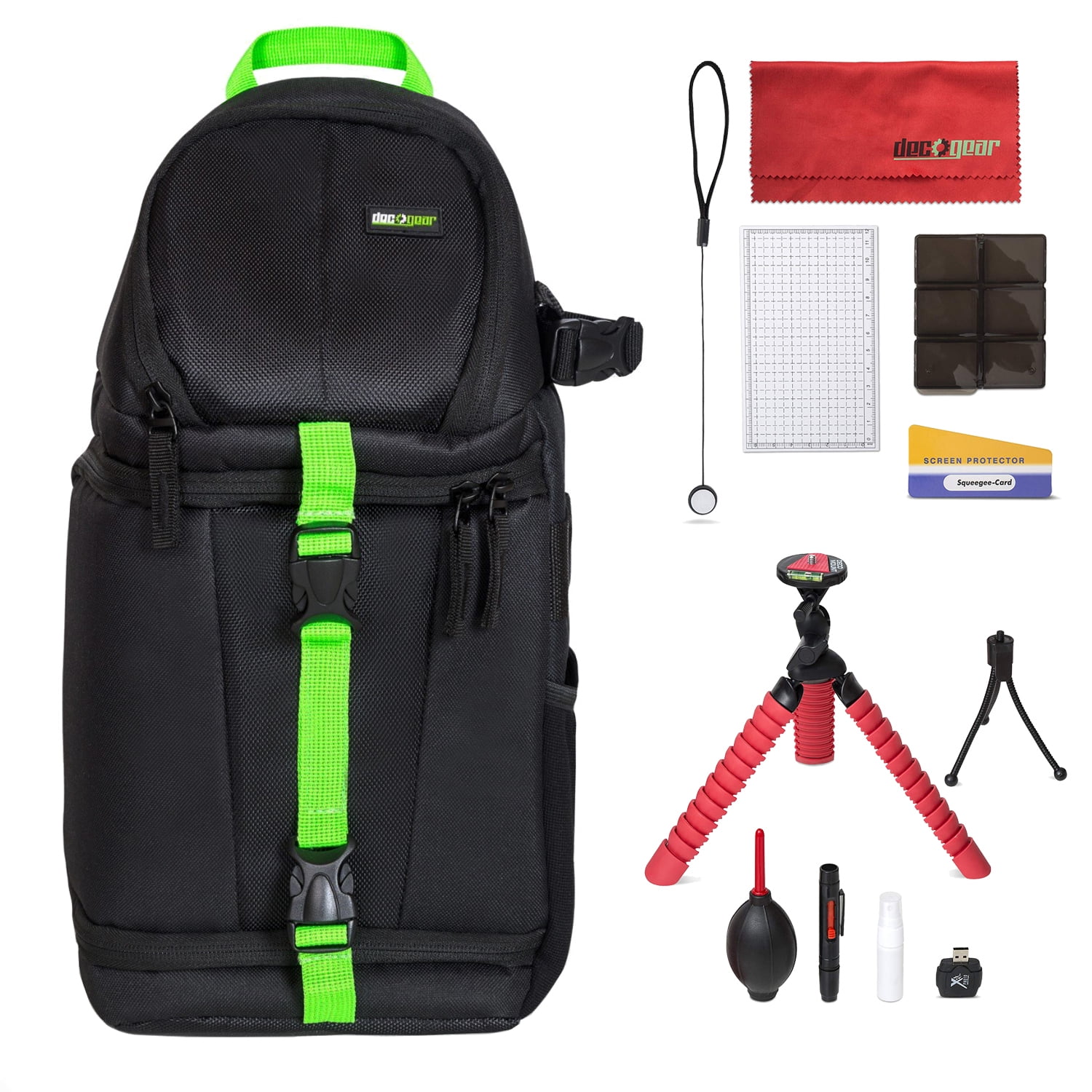 Deco Gear SB250B Sling Backpack Accessories Kit for DSLR and Mirrorless ...