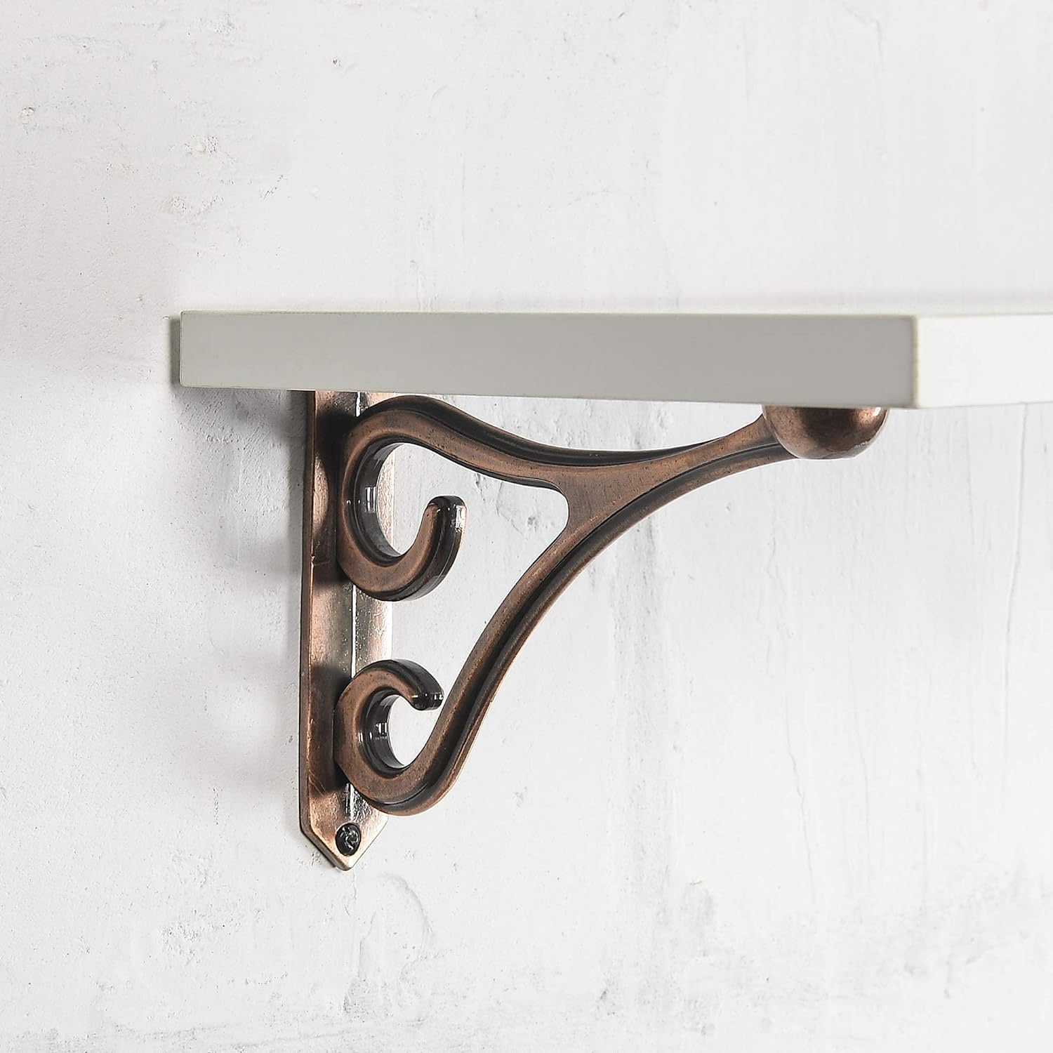 Deco Home 2 Piece cast Iron Shelf Brackets Baroque 15 cm X 19 cm Old ...