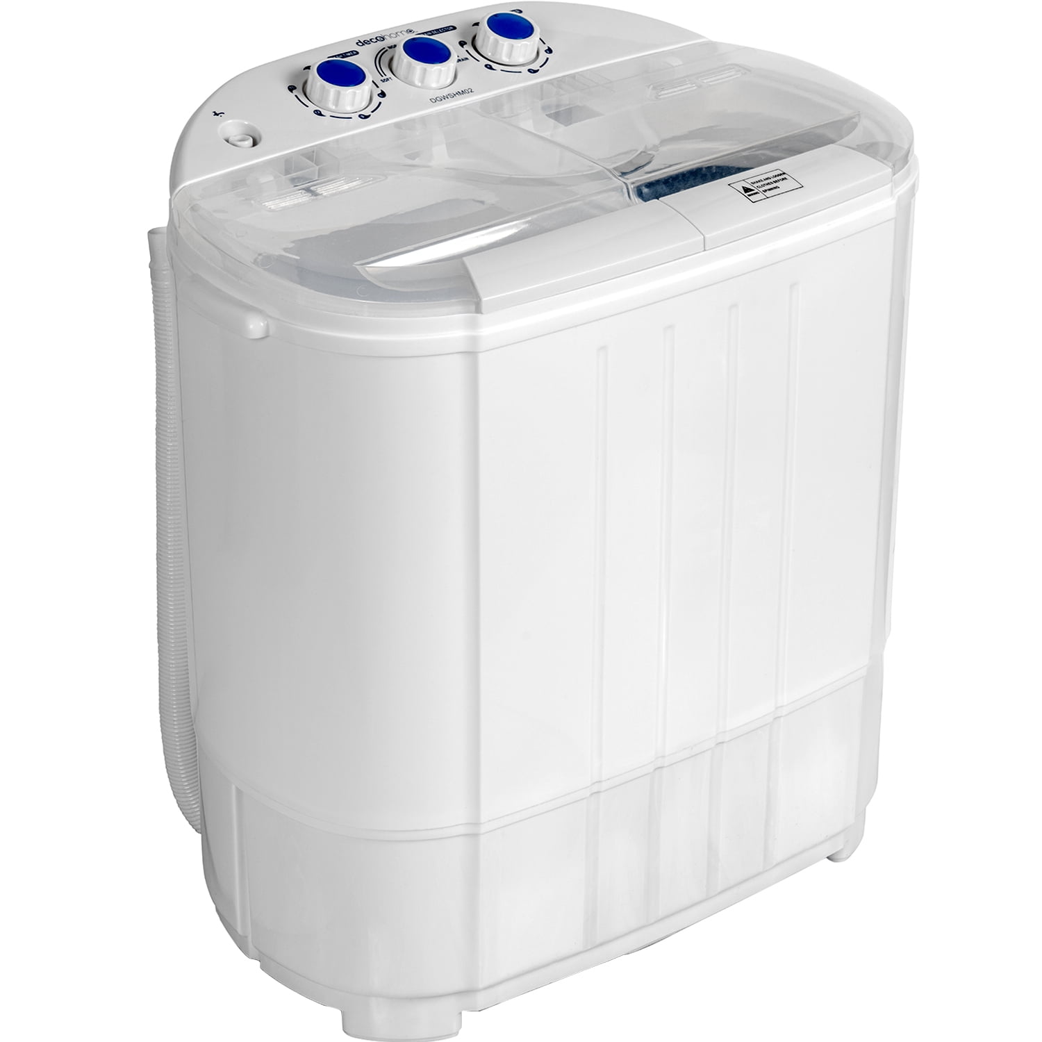 Deco Home Compact Twin Tub Washing Machine, 13LB, Portable, Ideal for ...