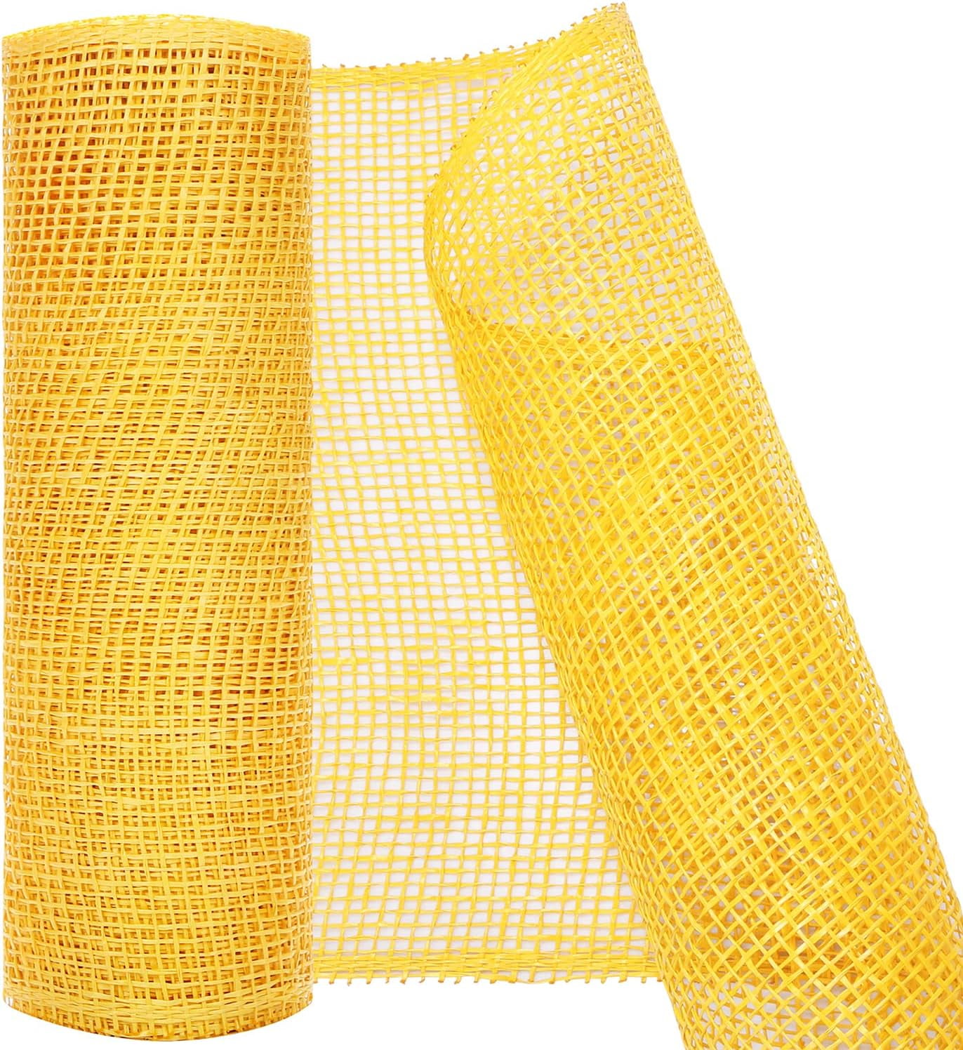 Deco Mesh 10 Inch x 15 Feet Decor Mesh Ribbon Imitation Burlap Deco ...