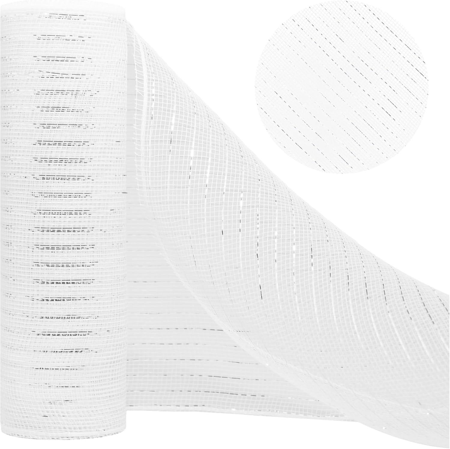 Deco Mesh 10 Inch x30 Feet, Gold Metallic Foil Mesh Fabric, Christmas ...