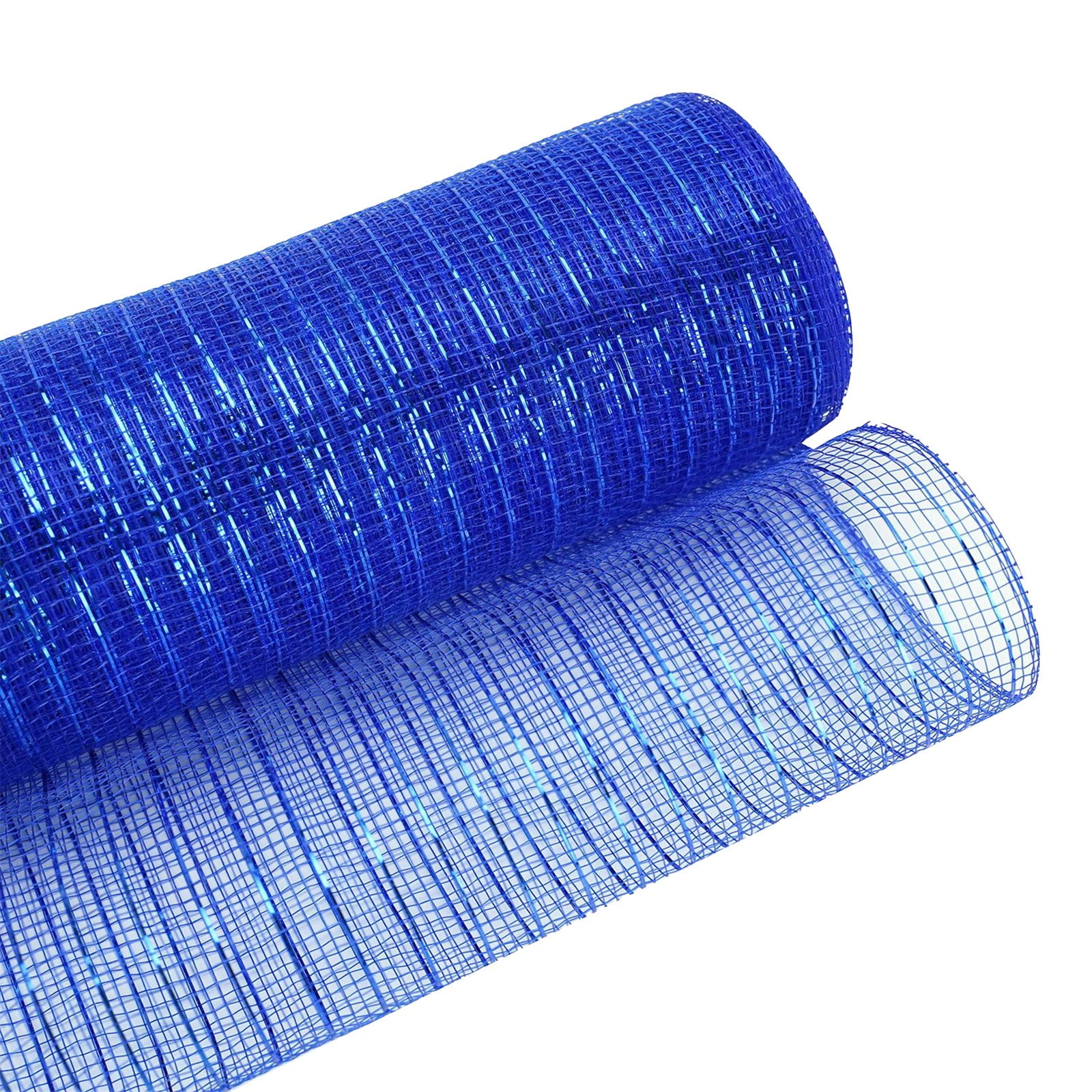 Deco Mesh Ribbon, 1 Roll 10 Yard Metallic Mesh Ribbon, Metallic Poly ...