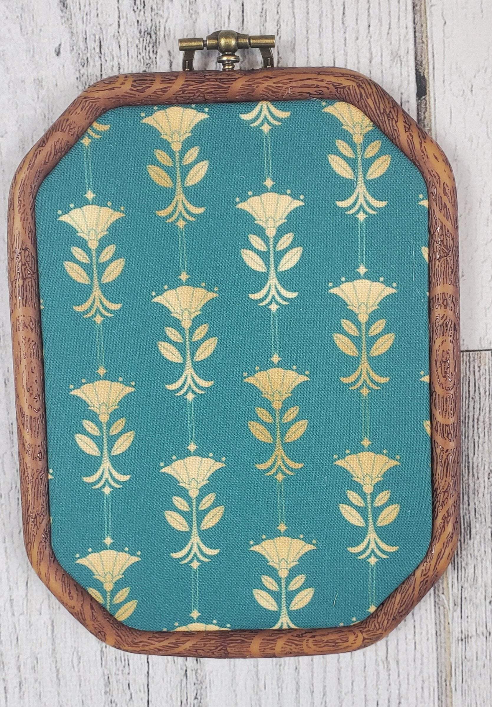 Deco/Roaring 20's Pin Hoop - Aqua and Gold Pattern - Walmart.com