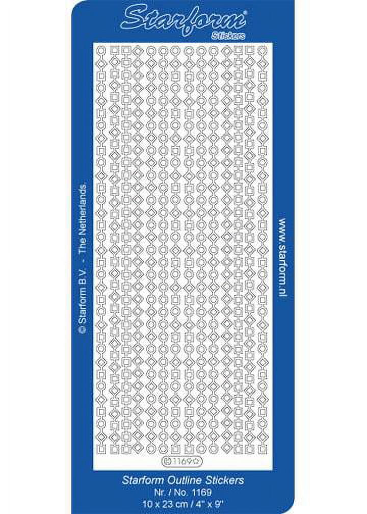 Deco Stickers - Borders Shapes - Gold - Walmart.com