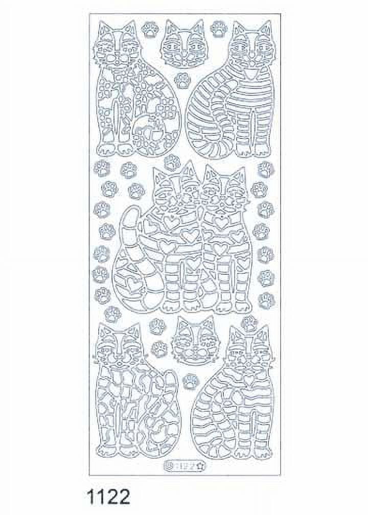 Deco Stickers - Cats - Gold - Walmart.com