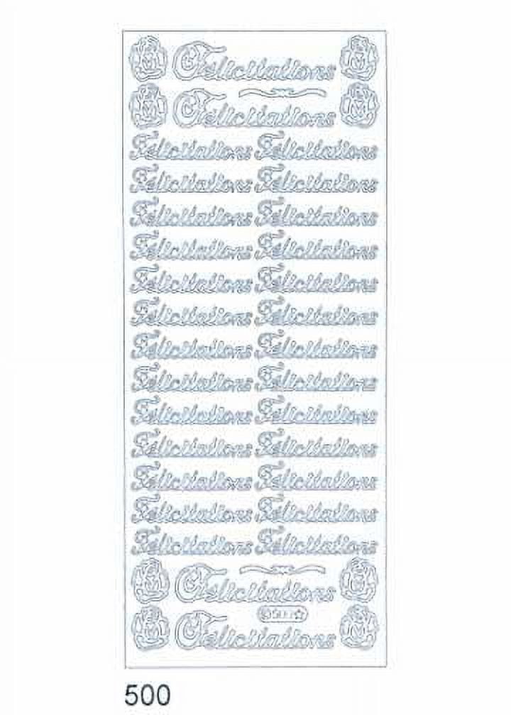 Deco Stickers - Felicitations - Gold - Walmart.com