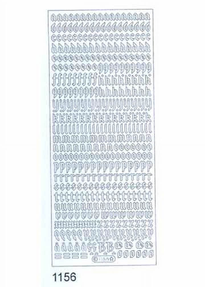 Deco Stickers - Lower Case Alphabet - Gold - Walmart.com