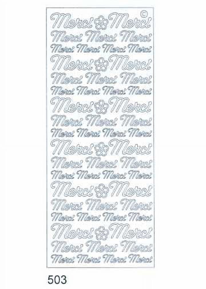 Deco Stickers - Merci - Black - Walmart.com