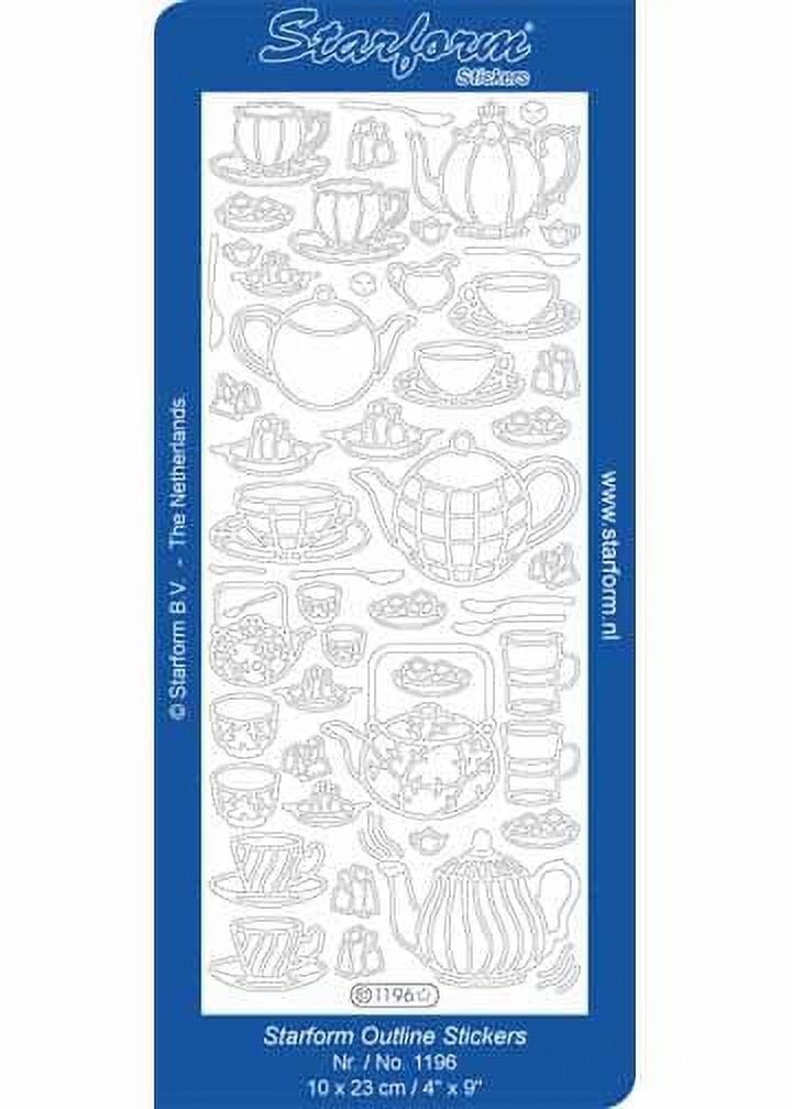 Deco Stickers - Tea Time - Gold - Walmart.com