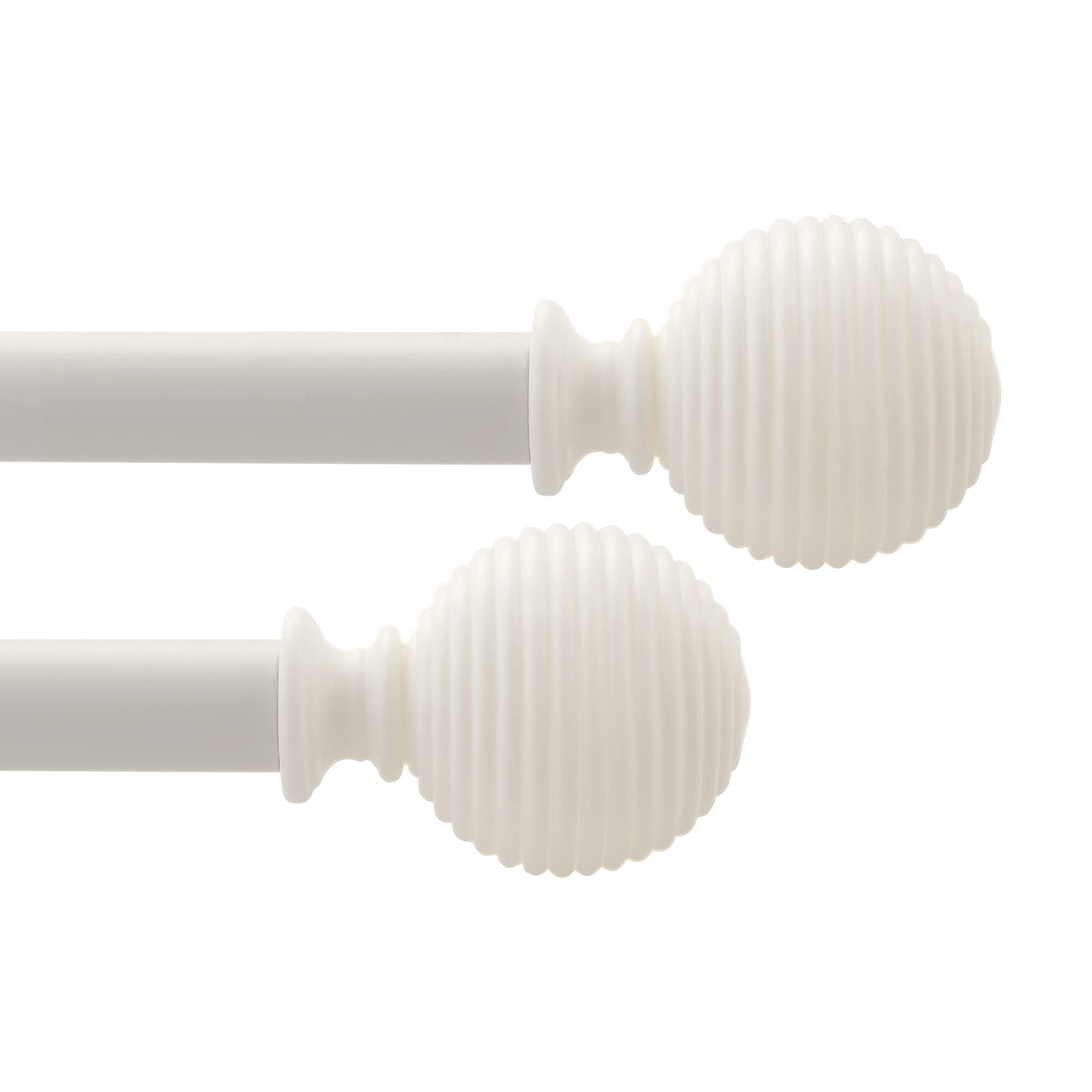 Deco Window 2 Pcs 36 to 66 inches Adjustable Curtain Rod for Windows ...