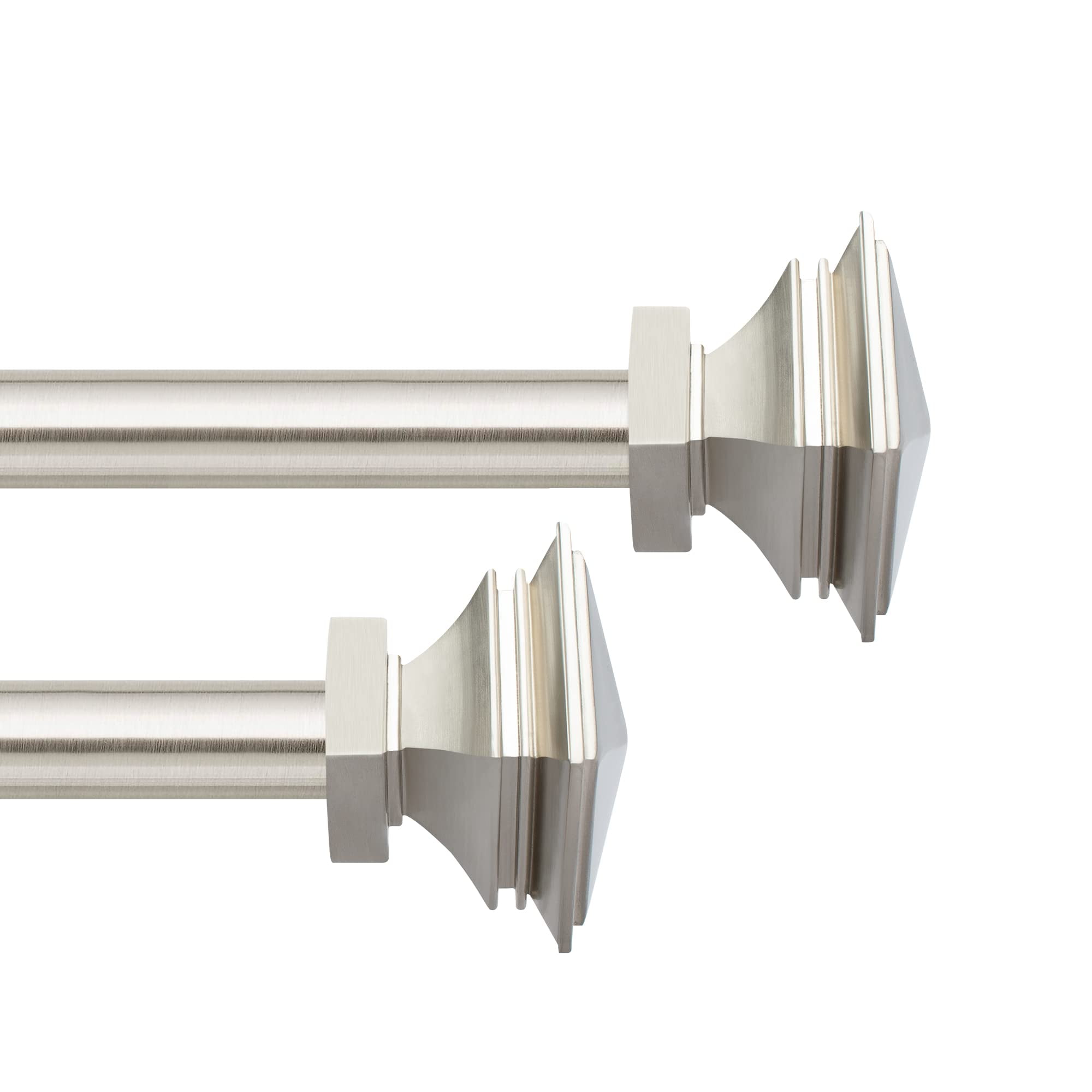 Deco Window 2 Pcs 36 to 66 inches Extendable Curtain Rod For Windows ...