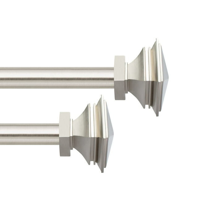 Deco Window 2 Pcs 36 to 66 inches Extendable Curtain Rod For Windows ...
