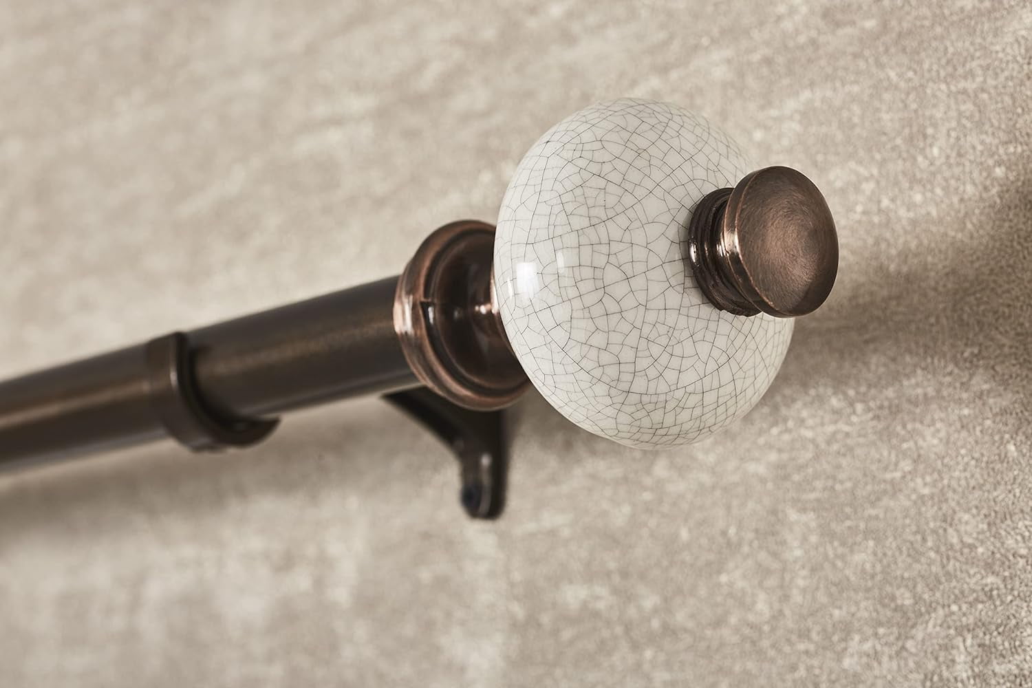 Deco Window 36 to 66 inches Adjustable Curtain Rod for Windows with ...